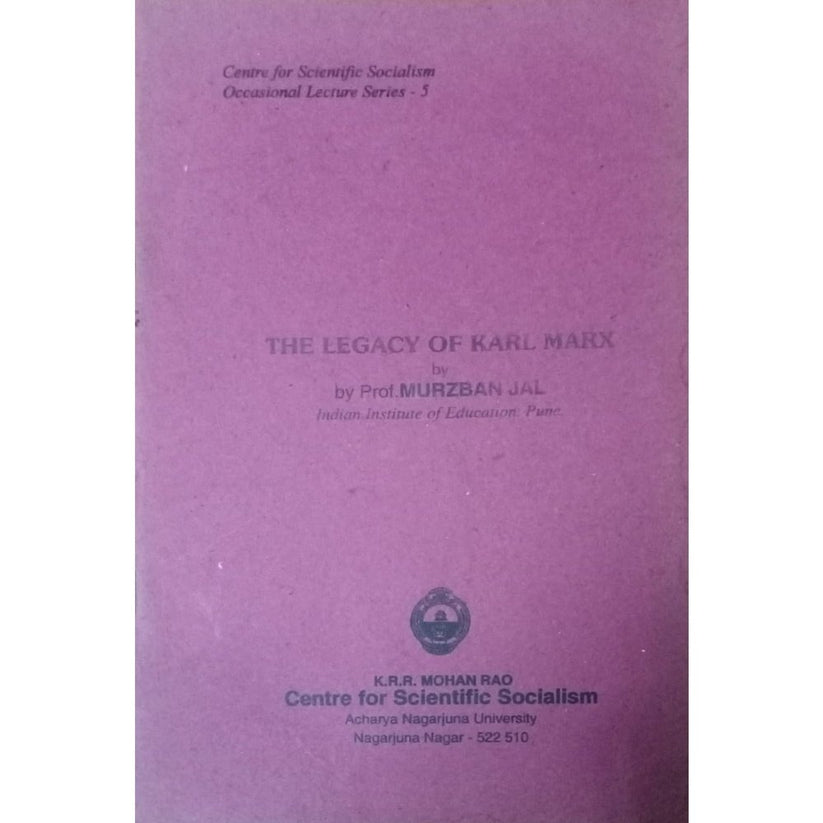 The Legacy Of Karl Marx By Murzban Jal – Inspire Bookspace