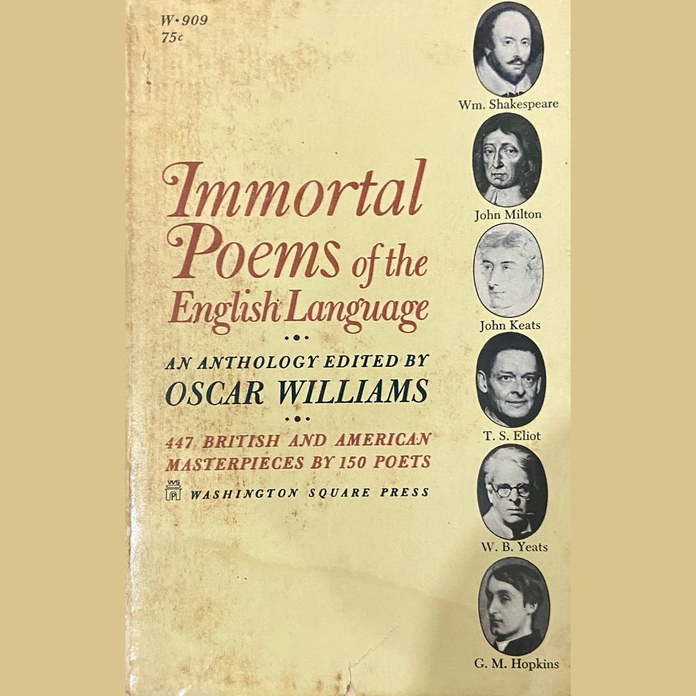 Immortal Poems of the English Language by Oscar Williams – Inspire ...