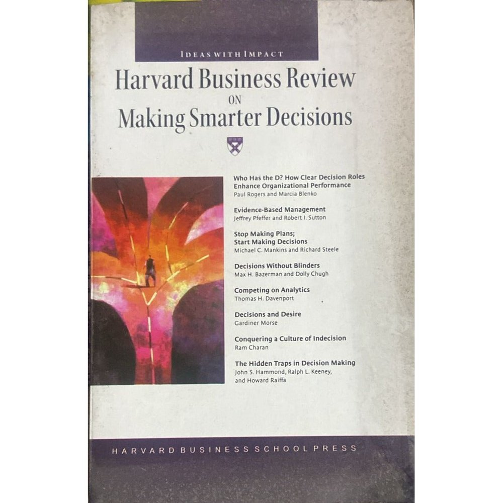 Harvard Business Review Making Smarter Decisions – Inspire Bookspace